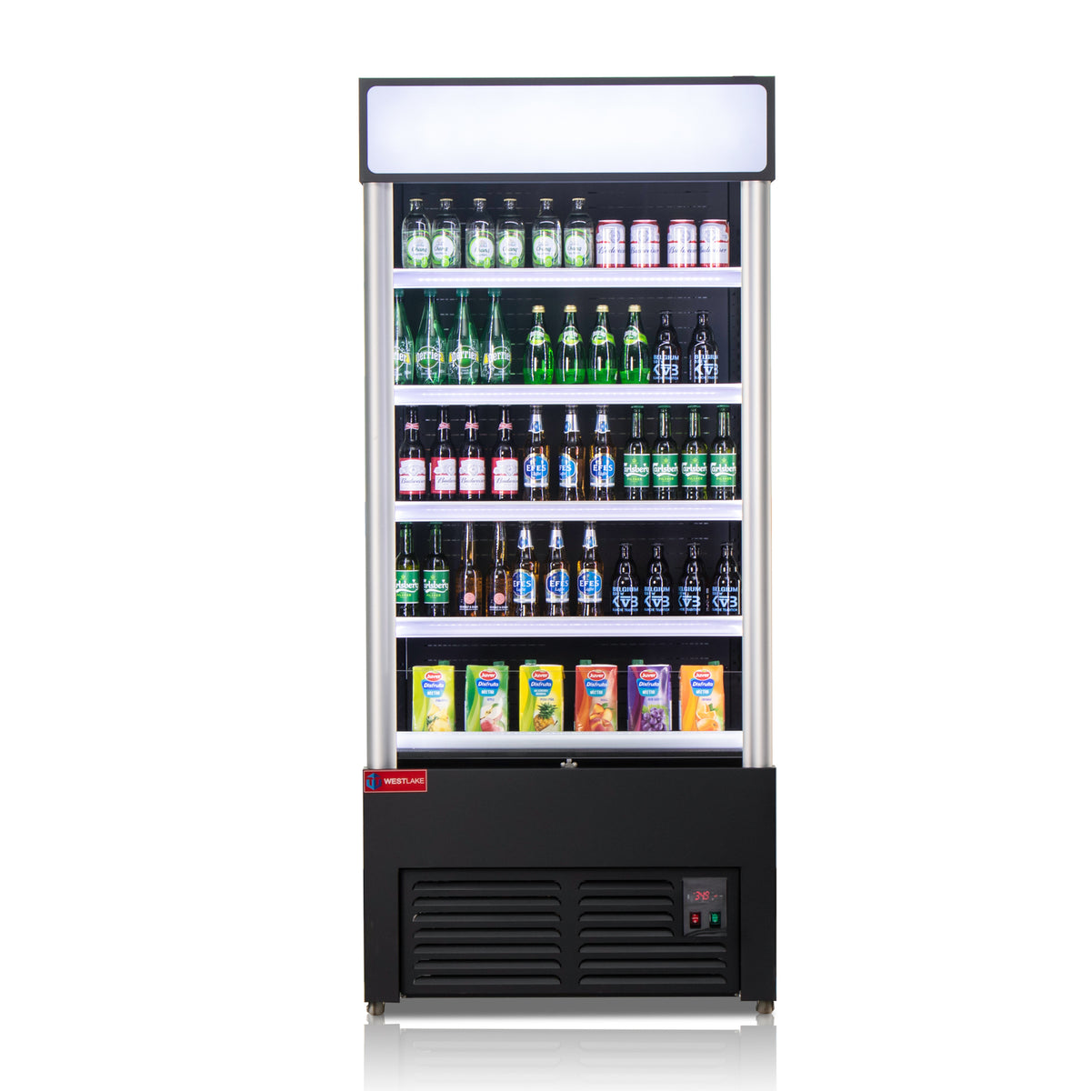 Westlake Commercial 36" Open Air Merchandiser | Black Refrigerated ...