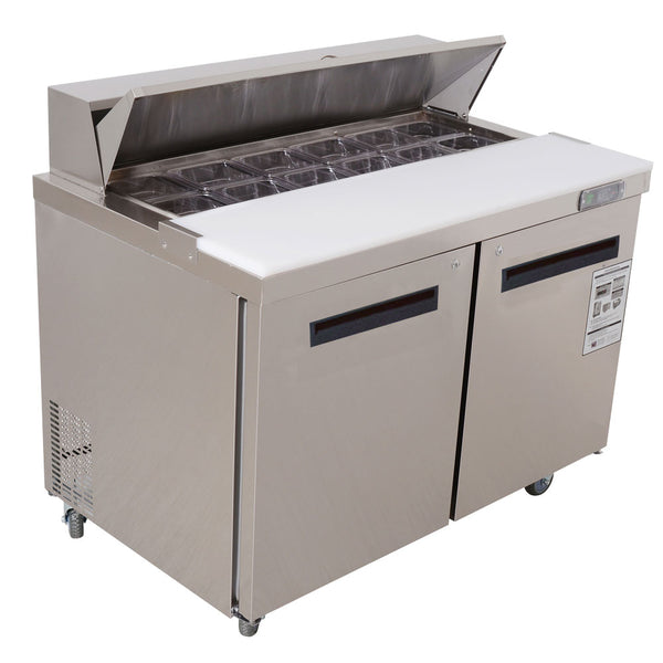 Westlake Commercial Prep Table 48" 2-Door Embraco ETL Certified ...