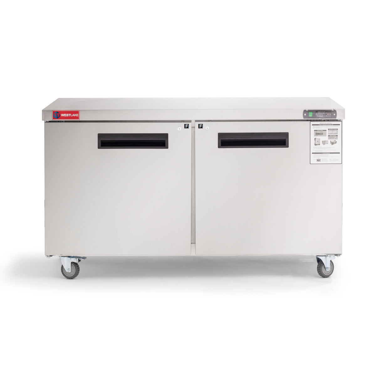 Westlake Commercial Undercounter Freezer 60" 2-Door 14.8 Cu.ft R290 ETL ...