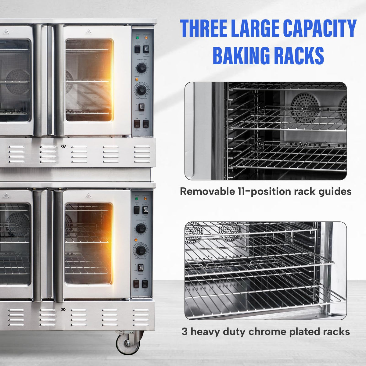 WESTLAKE Commercial Gas Convection Oven 39" Double Deck 120,000 BTU ...
