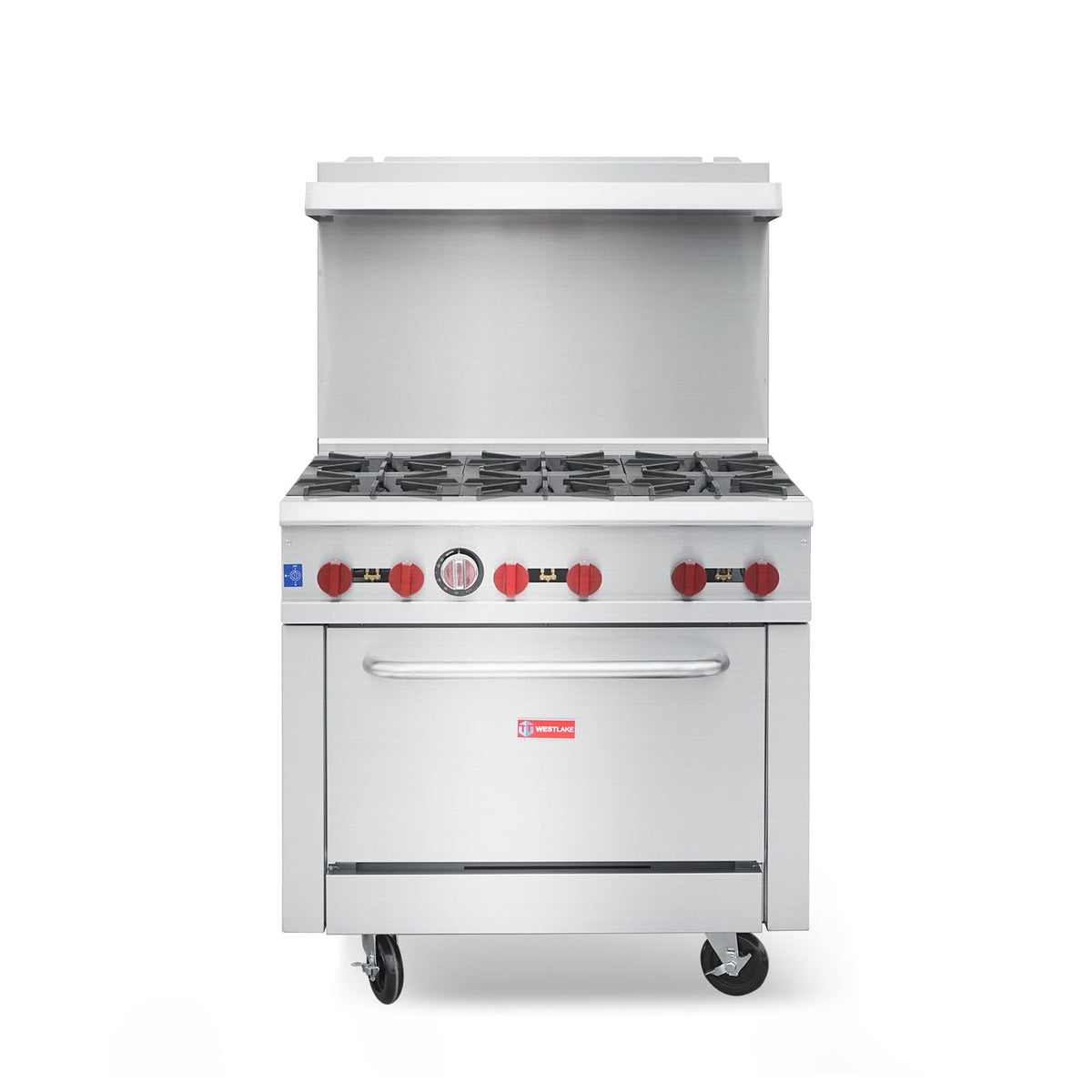Westlake Commercial Gas Range 36" 6-Burner with Standard Oven 210,000 ...