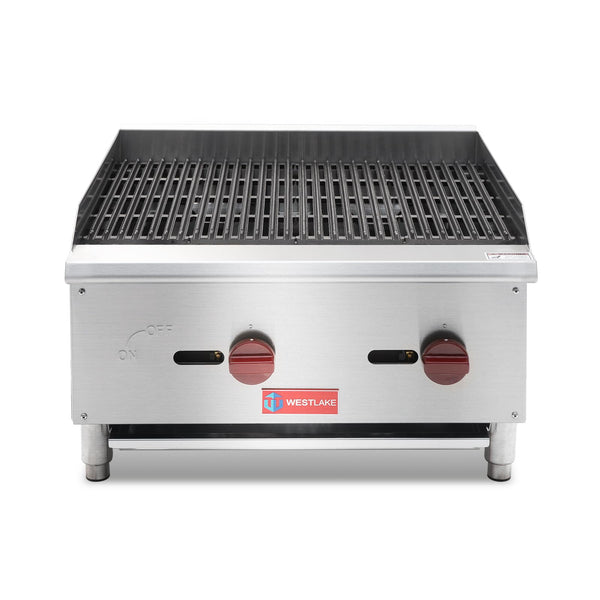 24" Commercial Gas Charbroiler 2 Burner 60,000 BTU | WESTLAKE ...